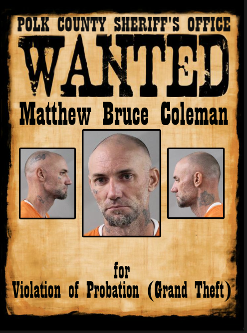 WANTED: MATTHEW BRUCE COLEMAN